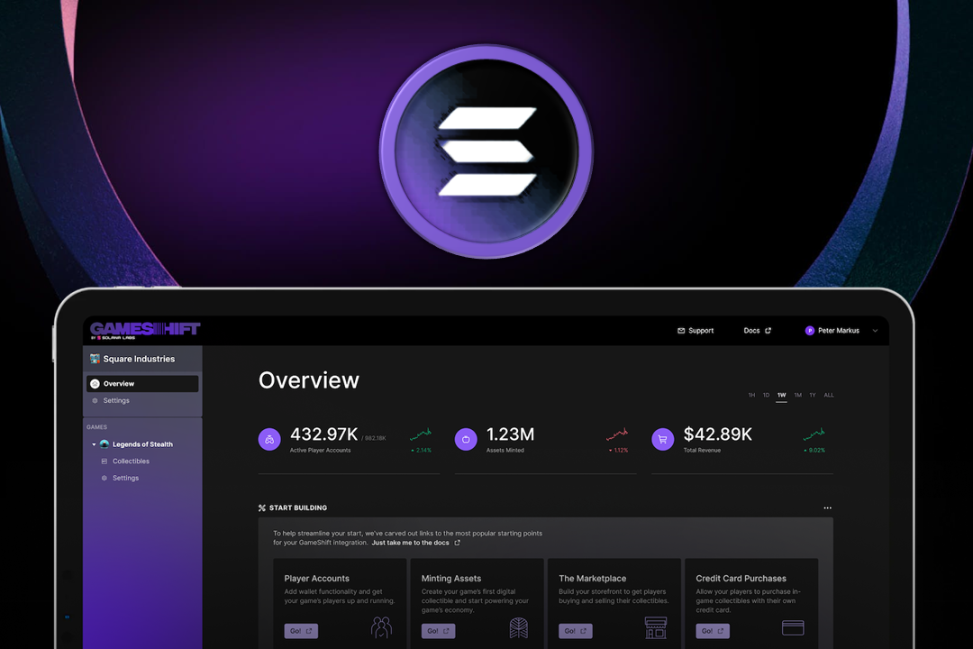 Solana Launches Blockchain Game Development Tool Called Gameshift